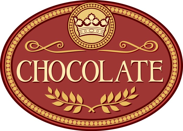 Chocolate packaging design Royalty Free Vector Image