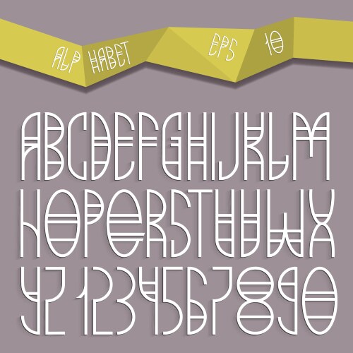 Alphabet letters Royalty Free Vector Image - VectorStock