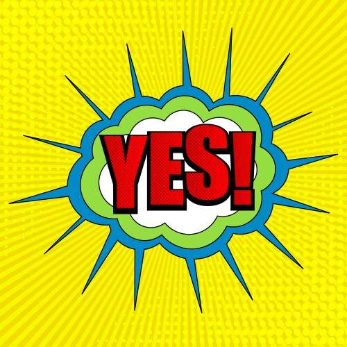 Yes Cartoon Vector Images (over 7,700)