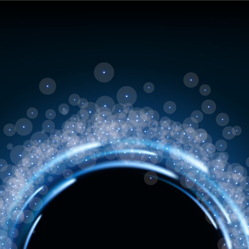 Round blue light Royalty Free Vector Image - VectorStock