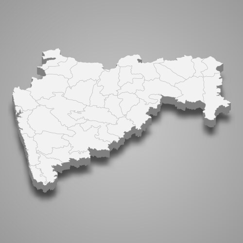 Maharashtra map Vector Images & Graphics for Commercial Use | VectorStock