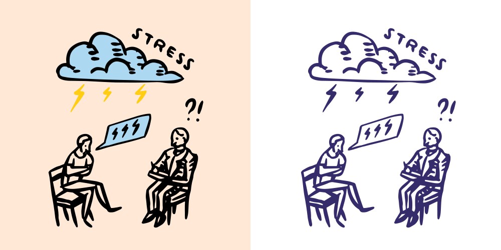 Thinking psychology - doodles set Royalty Free Vector Image