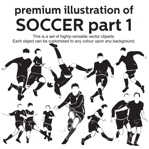Goalkeeper actions football soccer stick figure Vector Image