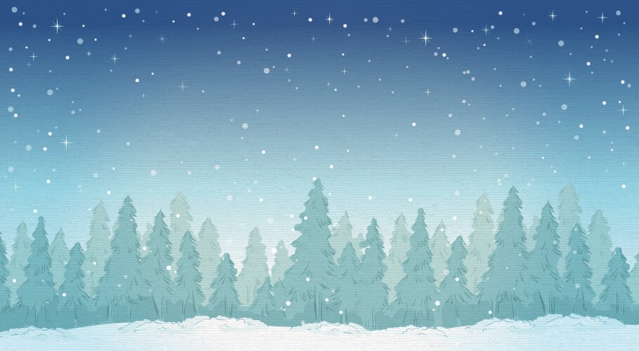 Grey night forest dark background Royalty Free Vector Image