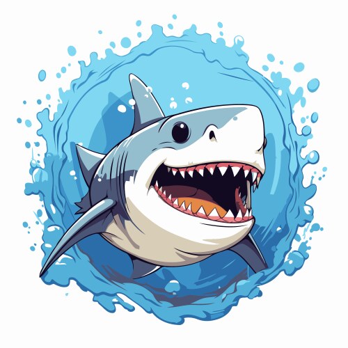 Shark Open Mouth Drawing Vector Images (76)
