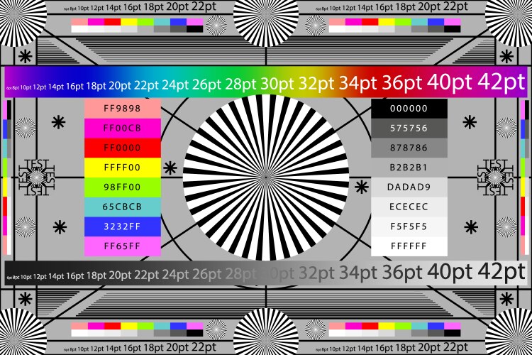 No signal tv color test screen Royalty Free Vector Image