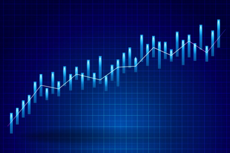 Forex treading background Royalty Free Vector Image