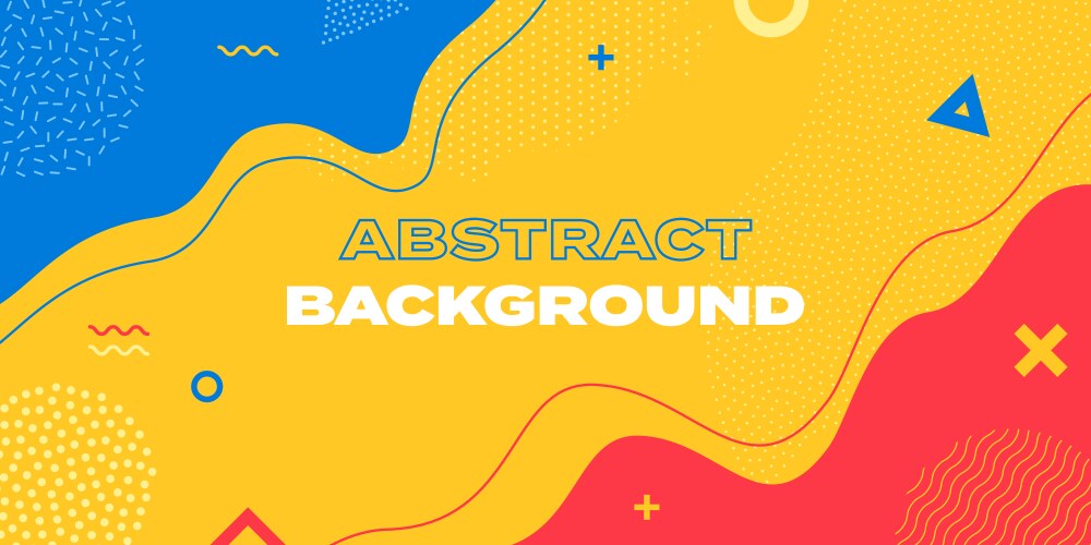 Abstract flat shapes background Royalty Free Vector Image