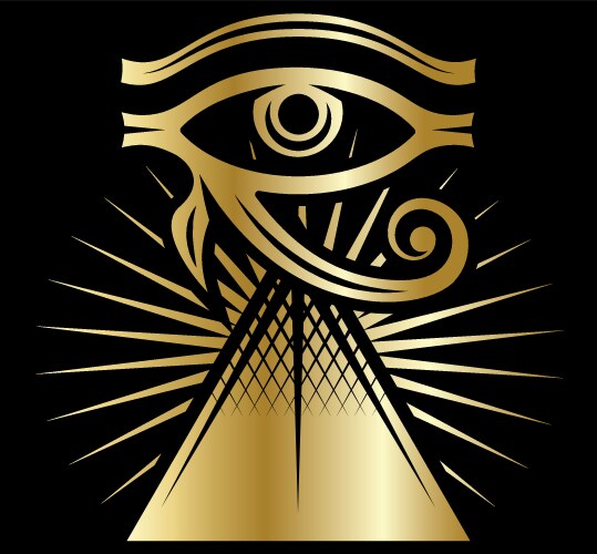 Ancient egyptian symbol eye of horus emblem Vector Image