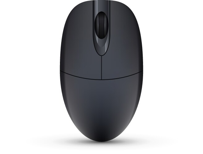 Monitor game mouse cartoon Royalty Free Vector Image