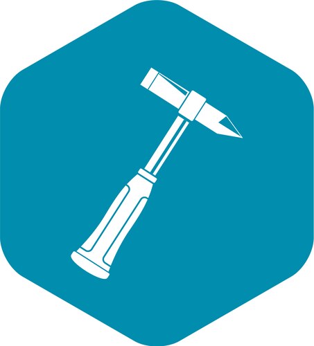 Hammer slag of welder icon simple Royalty Free Vector Image