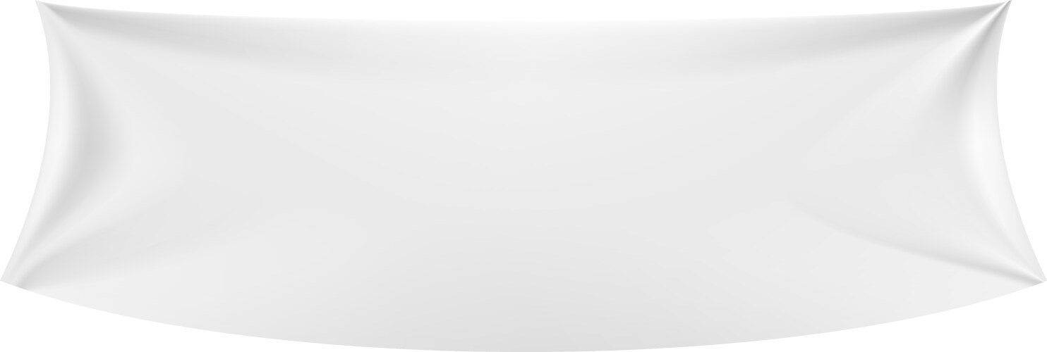 Realistic canvas banner flag hanging fabric Vector Image