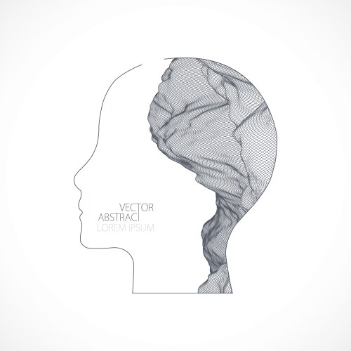 Human head Royalty Free Vector Image - VectorStock