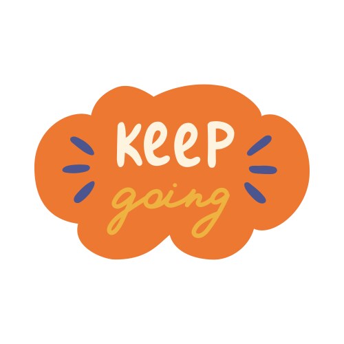 Well done handwritten lettering phrase with stars Vector Image