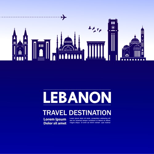 Travel Lebanon Skyline Vector Images (69)