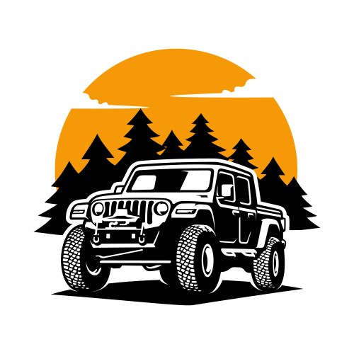 Adventure car logo Royalty Free Vector Image - VectorStock