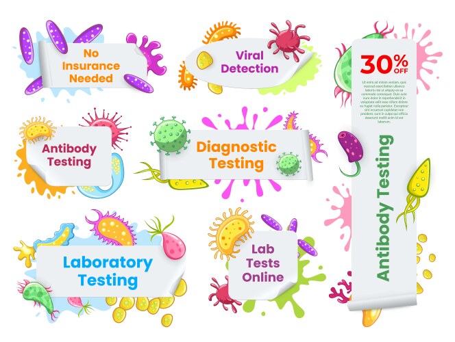 Bacteria stack isolated microorganism icons Vector Image