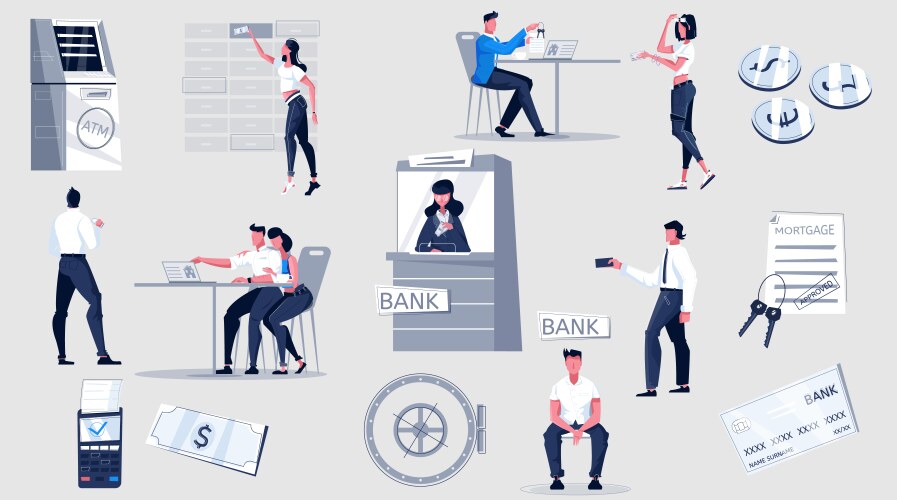 Bank Employee Vector Images (over 15,000)