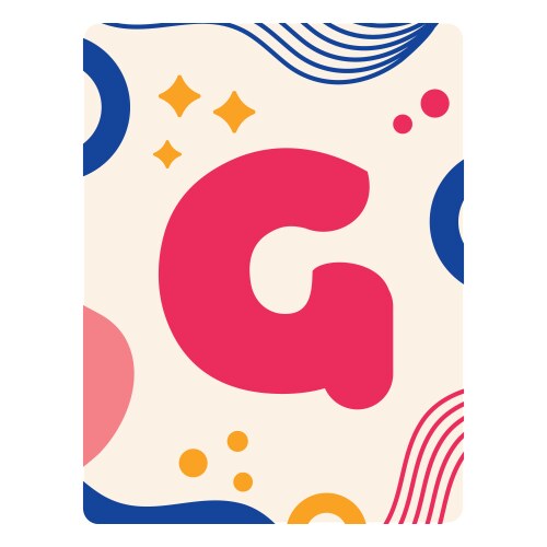 G Flashcard Vector Images (over 320)