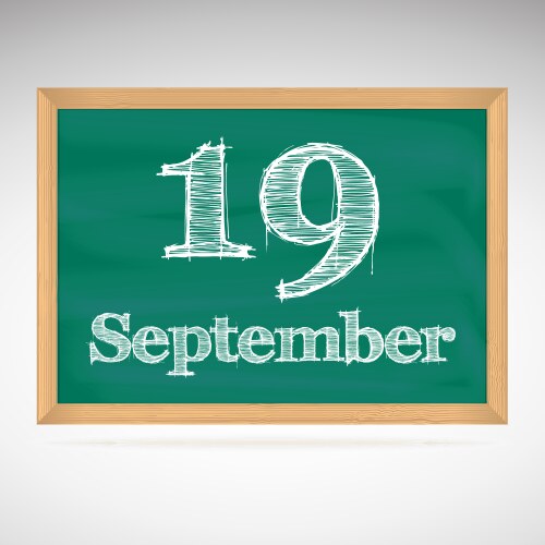 September school day background Royalty Free Vector Image