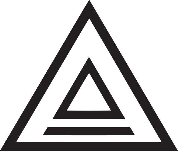 Triangle - minimalist and simple silhouette Vector Image