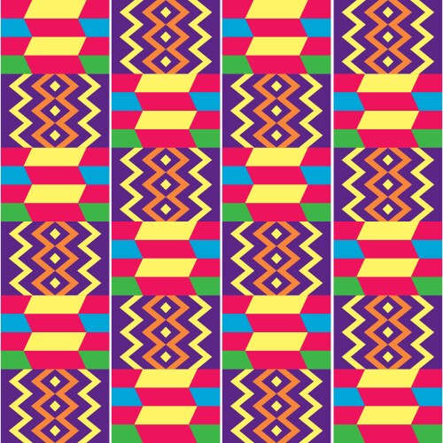 Ethnic seamless pattern african kente cloth Vector Image