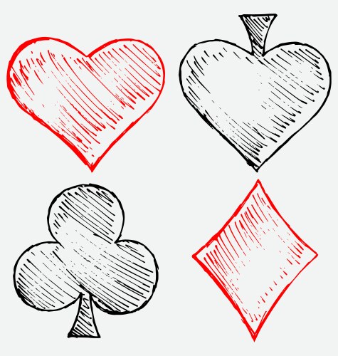 Gambling sketch Royalty Free Vector Image - VectorStock