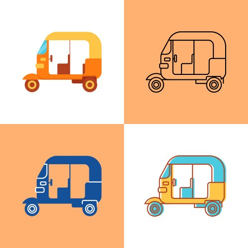 Motor Rickshaw Vector Images (over 590)