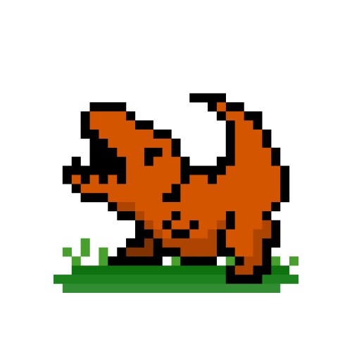 Pixel 8bit Dinosaur Vector Images (96)