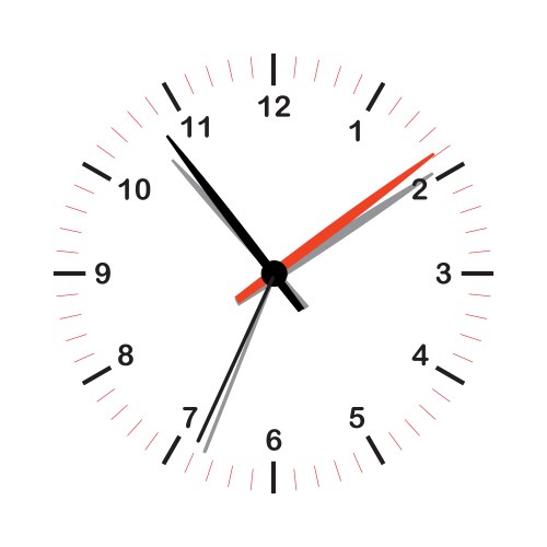 White clock Royalty Free Vector Image - VectorStock