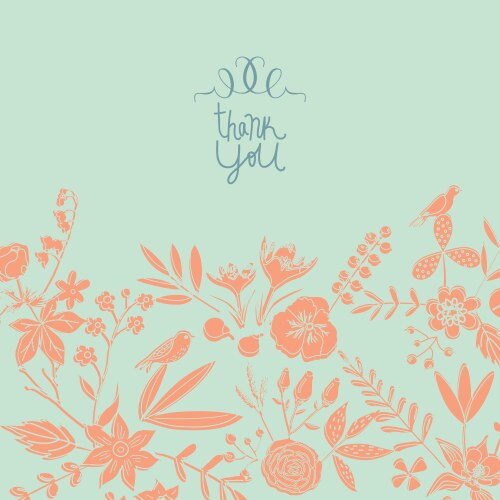 Natural floral background with spring lettering Vector Image