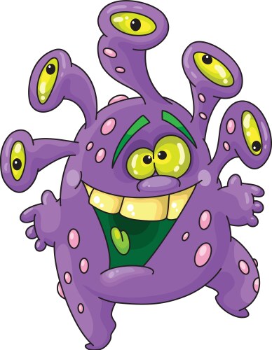 Scary monster Royalty Free Vector Image - VectorStock