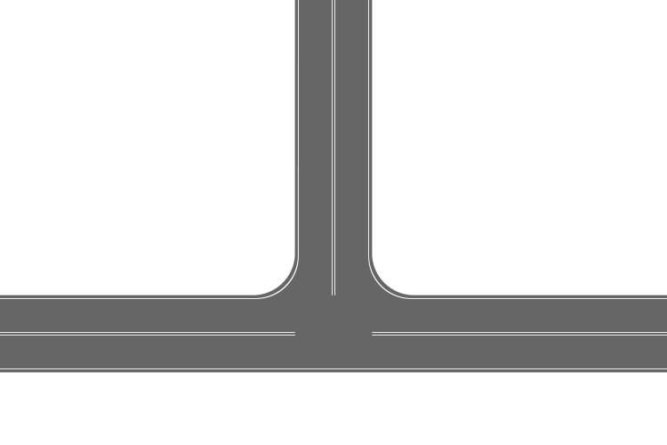 Highway junction Royalty Free Vector Image - VectorStock