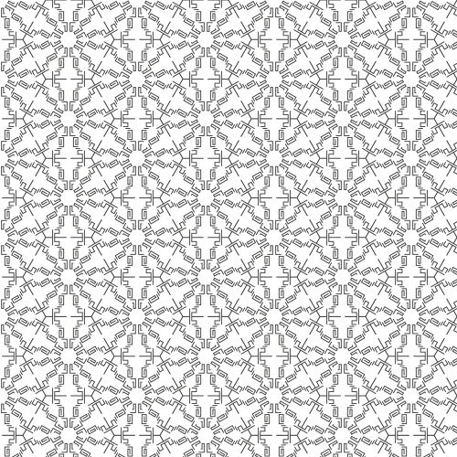 Hand drawn square grid seamless pattern handdrawn Vector Image