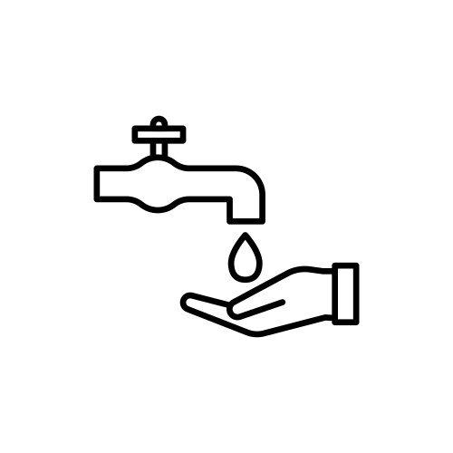 Ablution icon set ramadan wudhu symbol islamic Vector Image