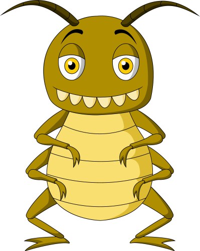 Cartoon happy scorpion Royalty Free Vector Image