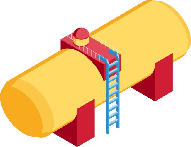 Industrial drilling rig composition Royalty Free Vector