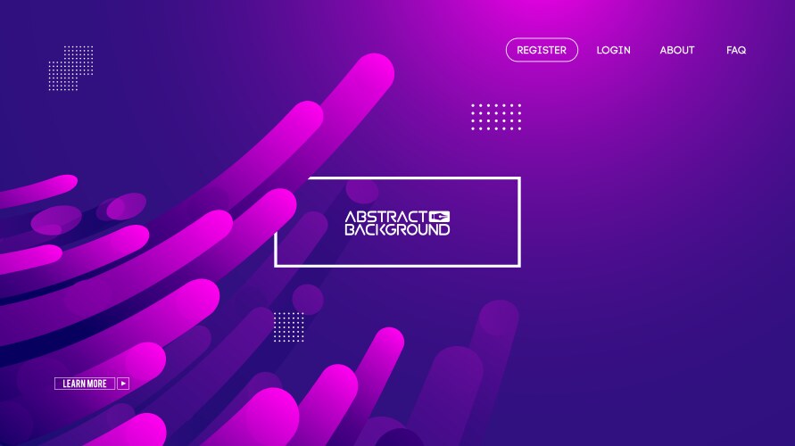 Modern gradient background landing page templates Vector Image