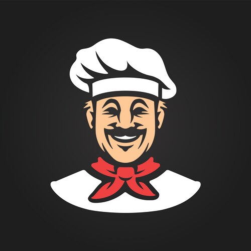 Happy chef icon Royalty Free Vector Image - VectorStock