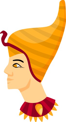 Golden ankh egypt composition Royalty Free Vector Image