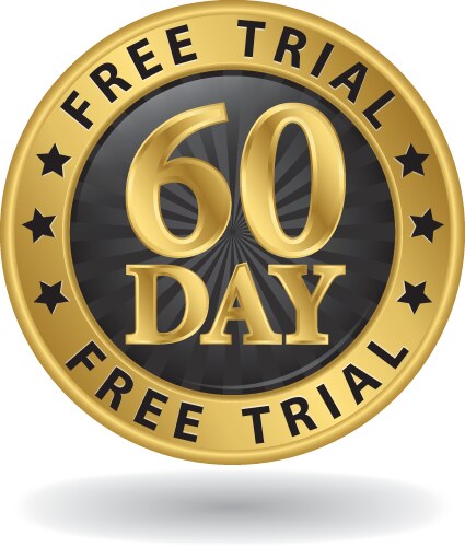 One day trial Royalty Free Vector Image - VectorStock