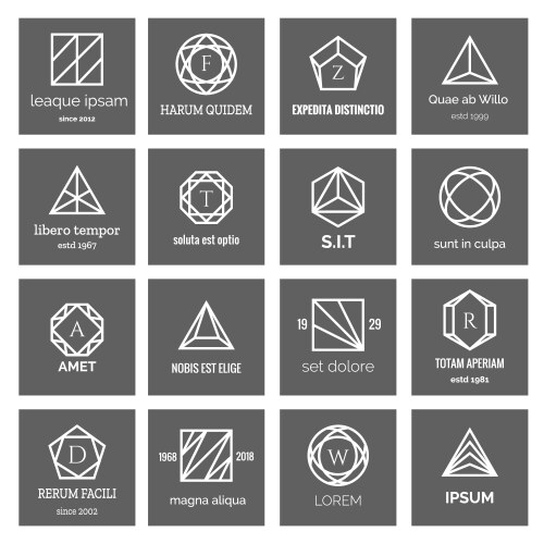 Geometric shapes Royalty Free Vector Image - VectorStock