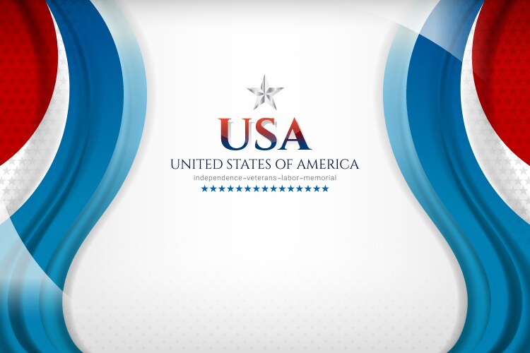 American background design Royalty Free Vector Image