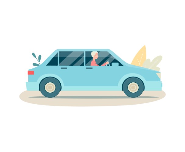 Cartoon Man Driving Car Vector Images (over 5,200)
