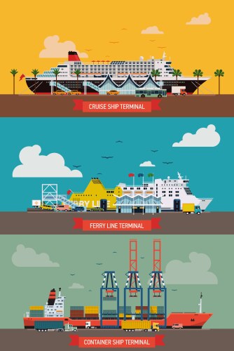 Container Terminal Vector Images (over 3,500)