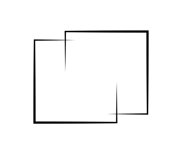 Square frame geometric abstract element Royalty Free Vector