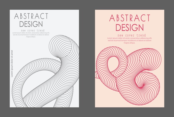 Three-dimensional spiral effect the dynamic shape Vector Image