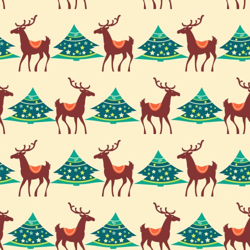 Christmas seamless pattern Royalty Free Vector Image