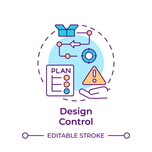 Quality manual multi color concept icon Royalty Free Vector