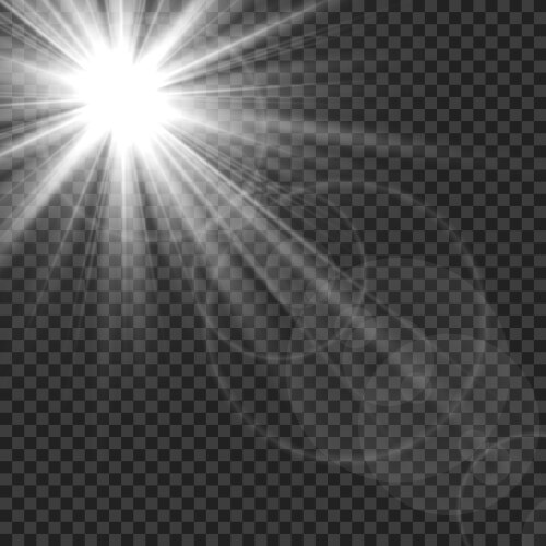 Golden Sun Rays Radiance Royalty Free Vector Image